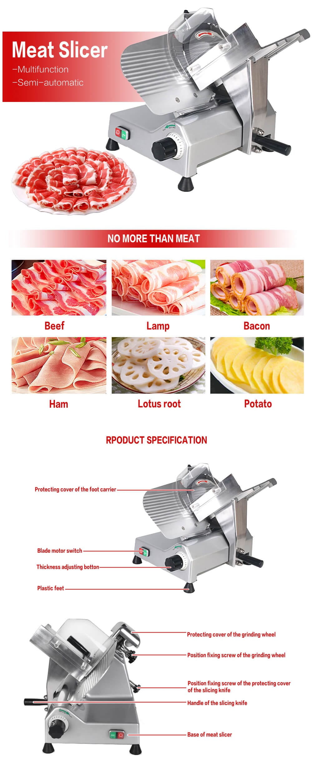 Mesin Meat Slicer | Harga Mesin Pemotong Daging | Alat Iris Daging